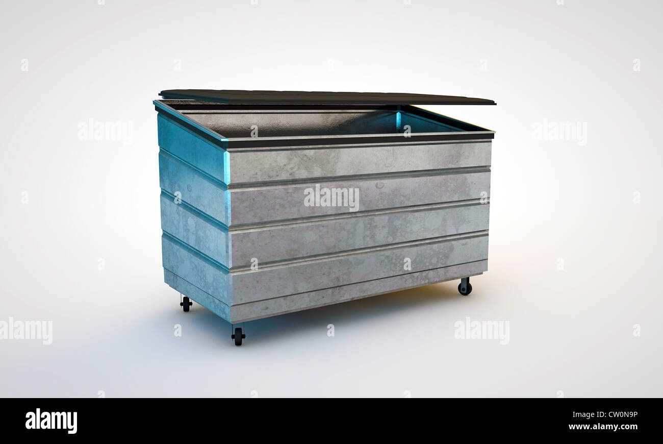 dumpster isolated on white background Stock Photo - Alamy