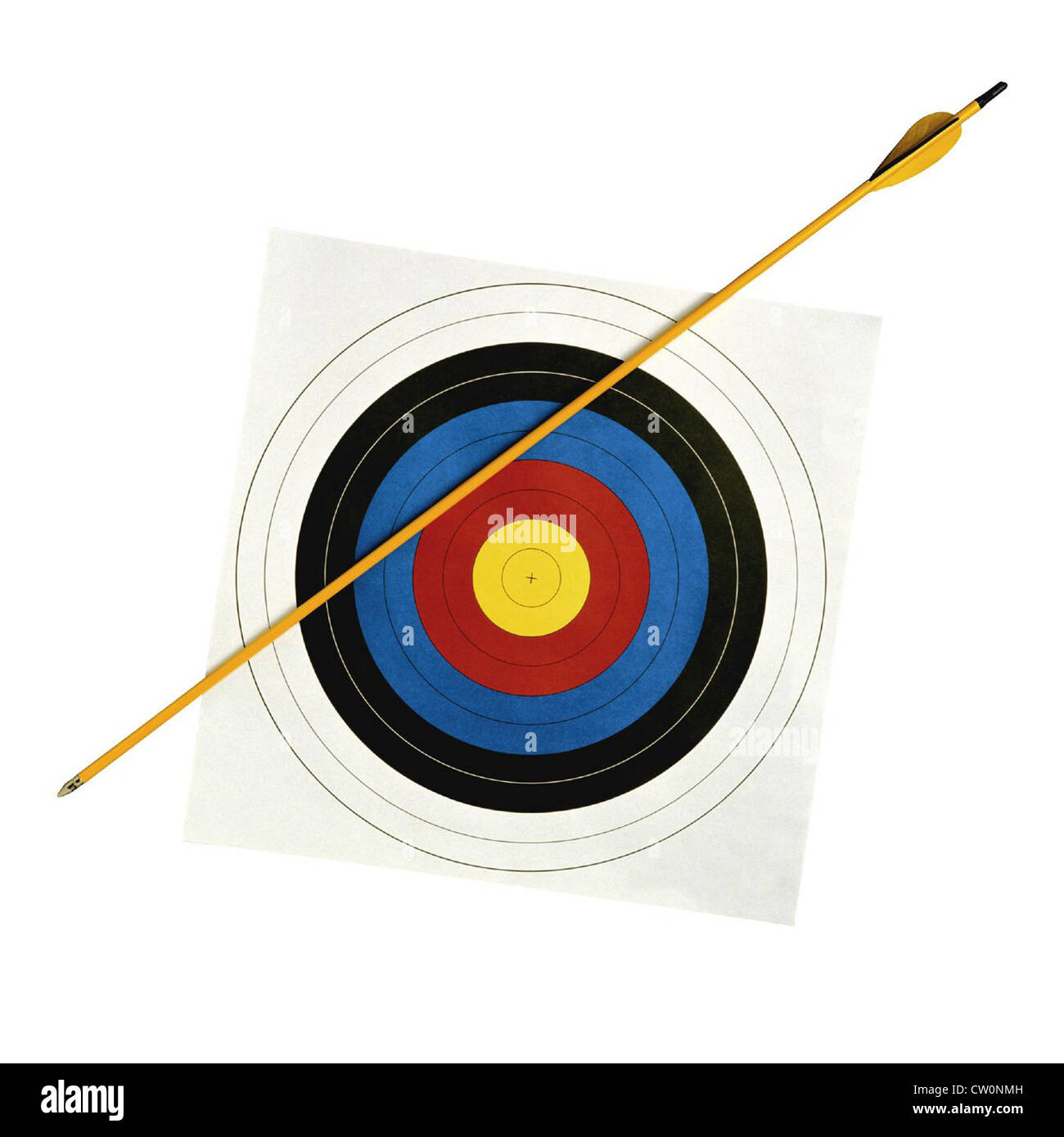 Round shooting target on Cut Out Stock Images & Pictures - Alamy