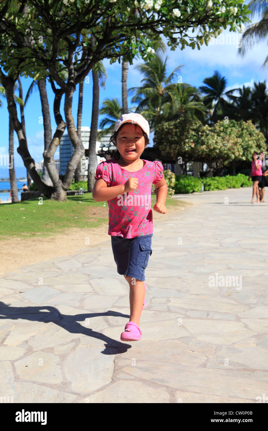 A girl running Stock Photo - Alamy