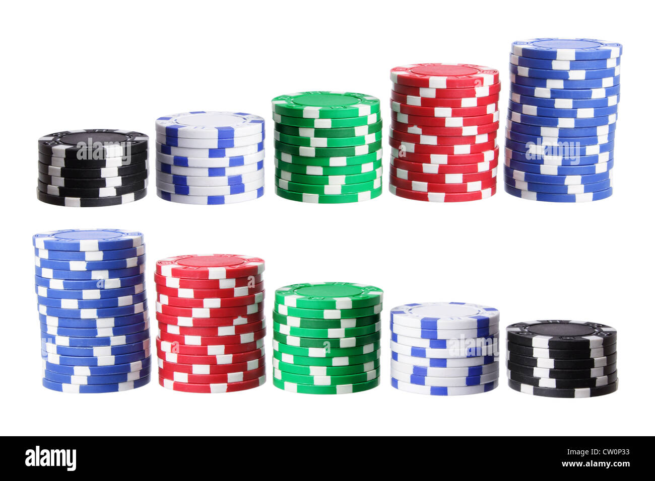Stacks of Poker Chips Stock Photo - Alamy