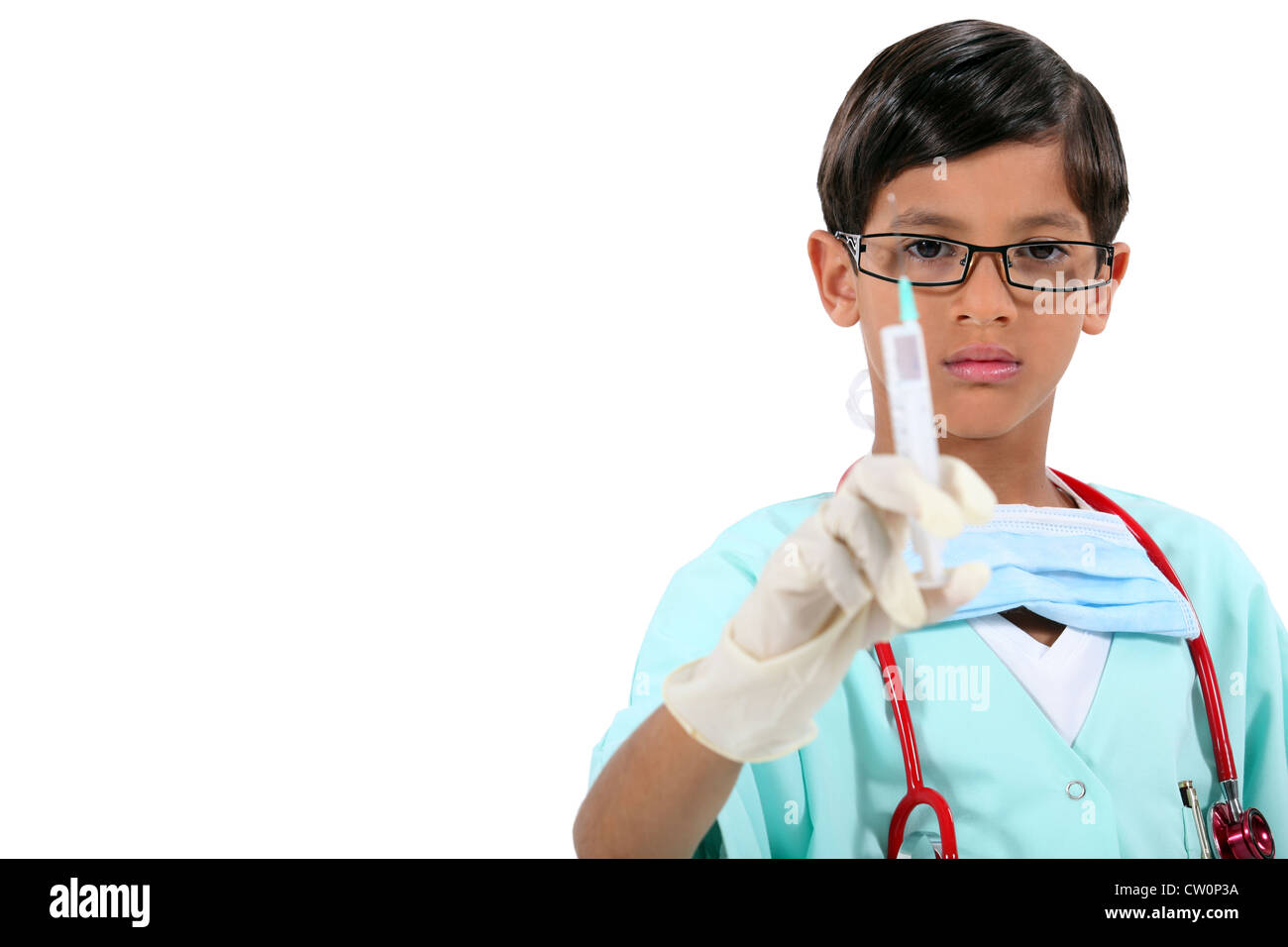 Boy dressed as nurse Stock Photo - Alamy