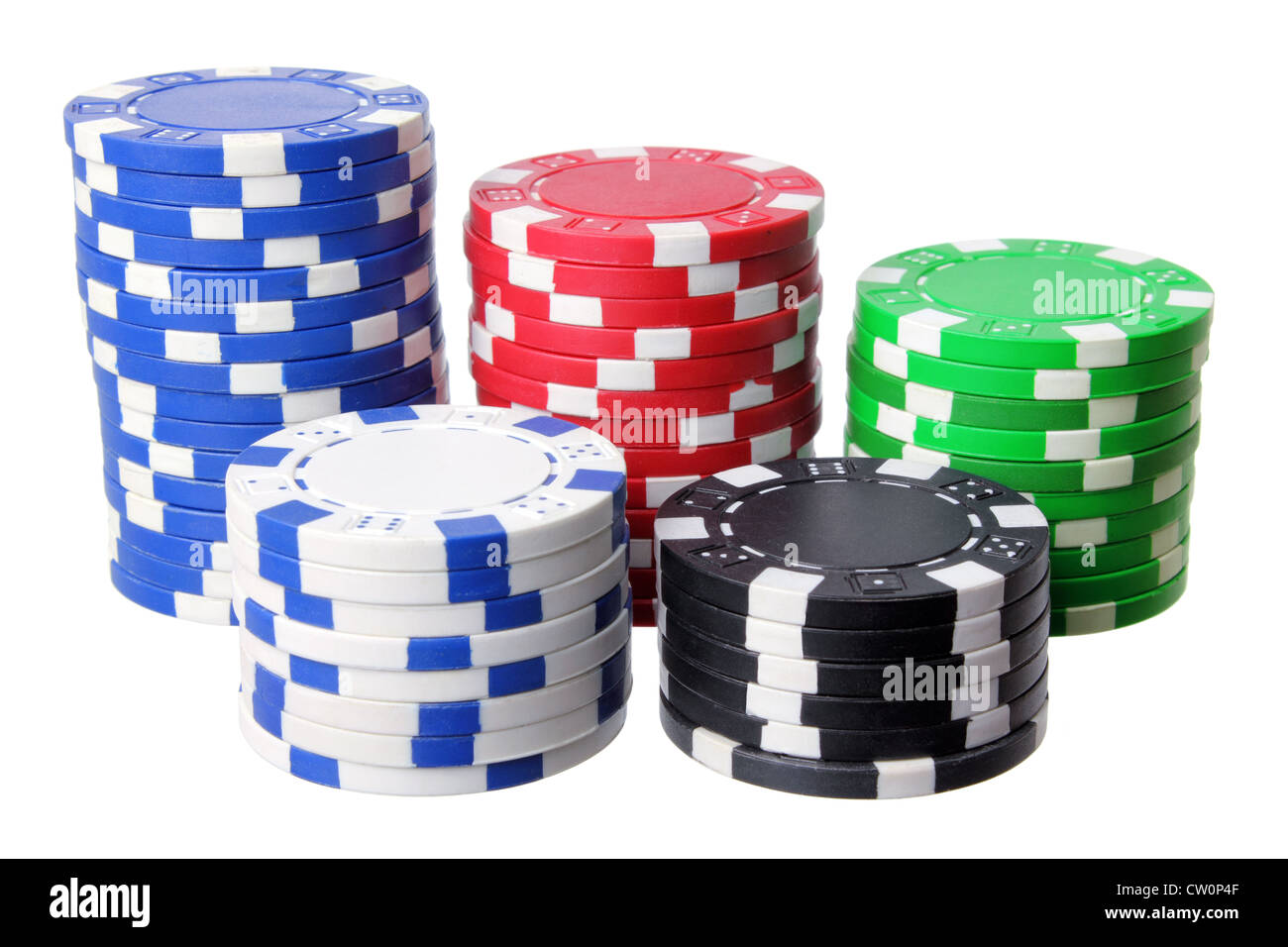 Stacks of Poker Chips Stock Photo - Alamy