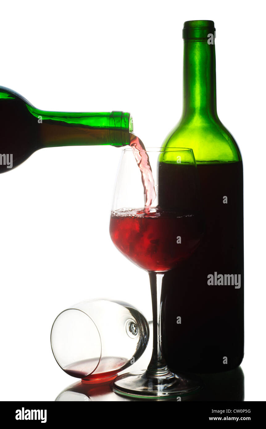 pouring red wine Stock Photo - Alamy