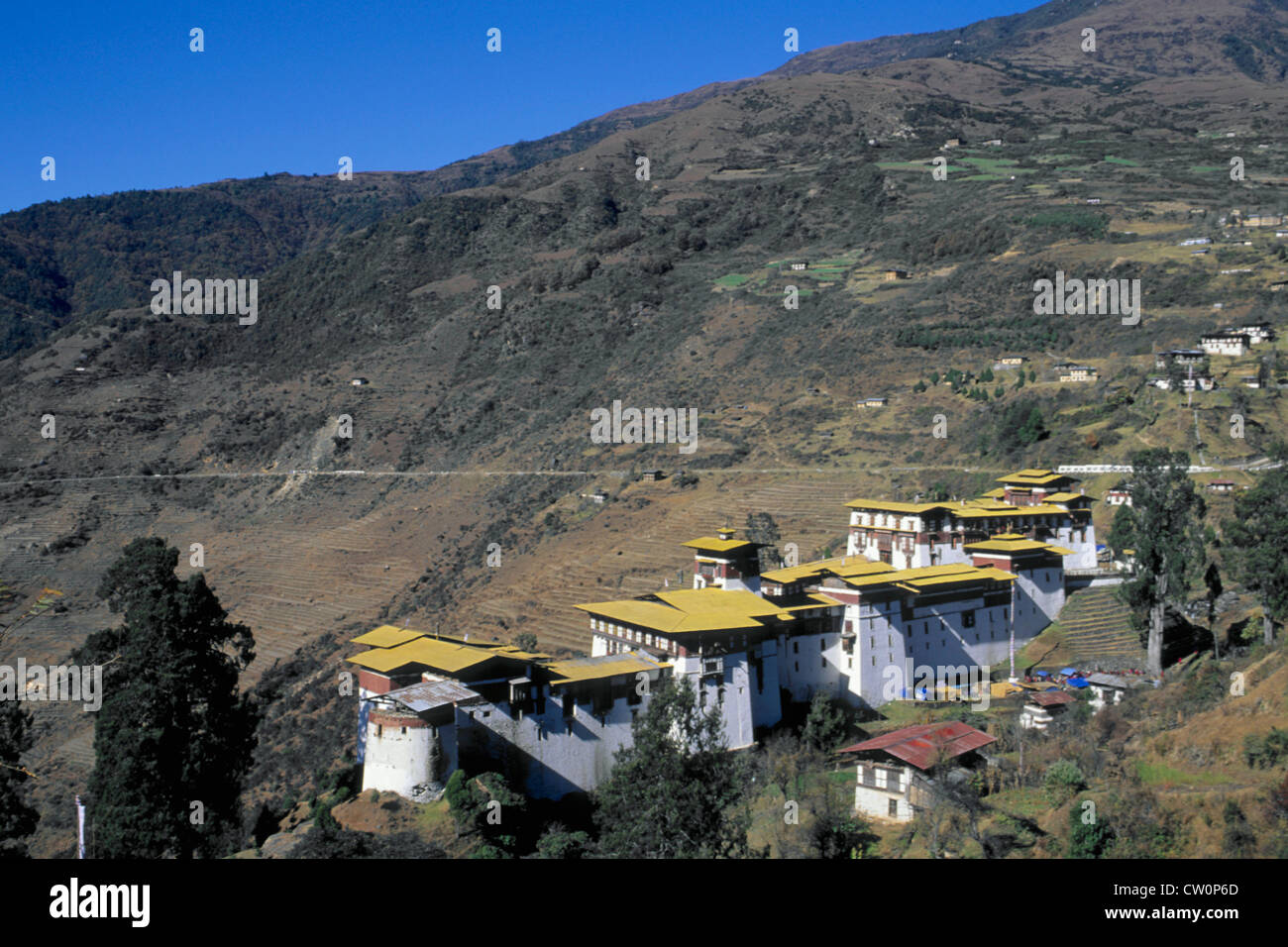 Bhutan, Tongsa, Tongsa Dzong monastery Stock Photo - Alamy