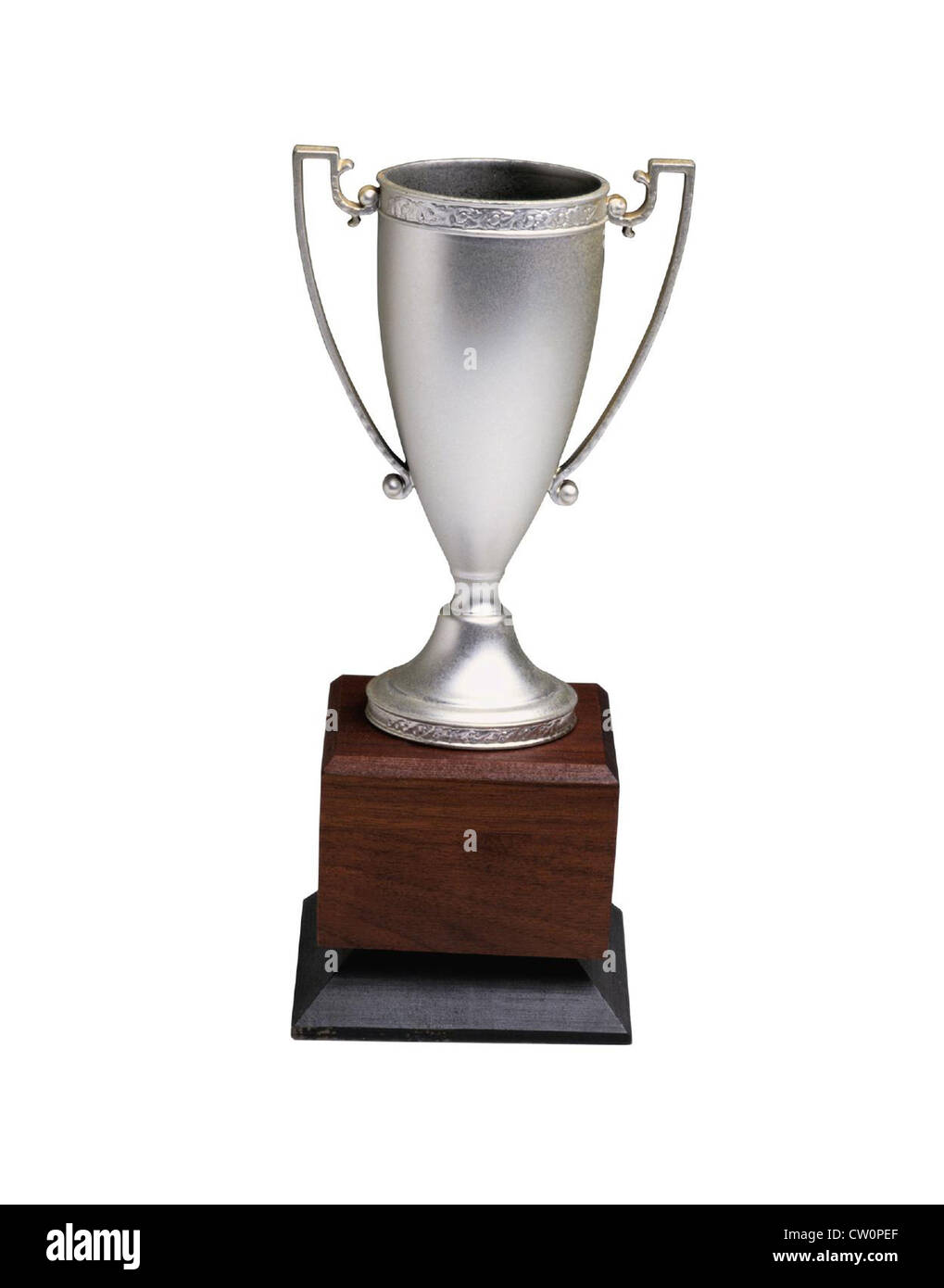 Silver trophy cup Stock Photo - Alamy