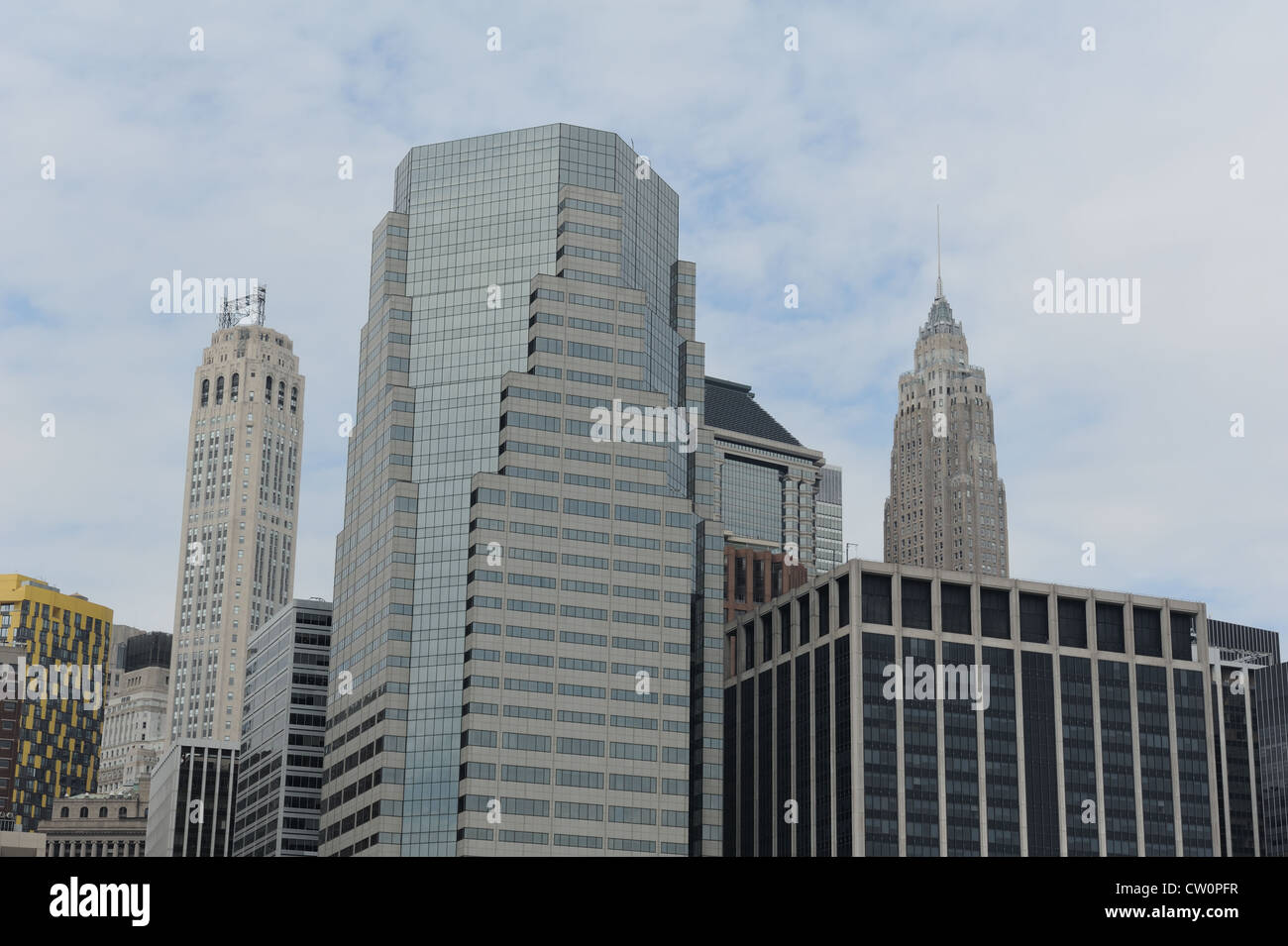 The Financial District of Lower Manhattan showing the landmarked 20 ...