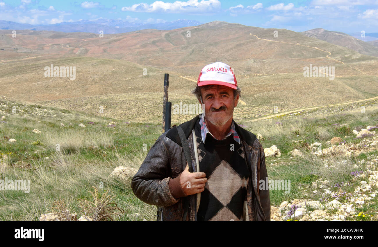 Mountain Villager with his trusty rifle on the road between elmali and ...