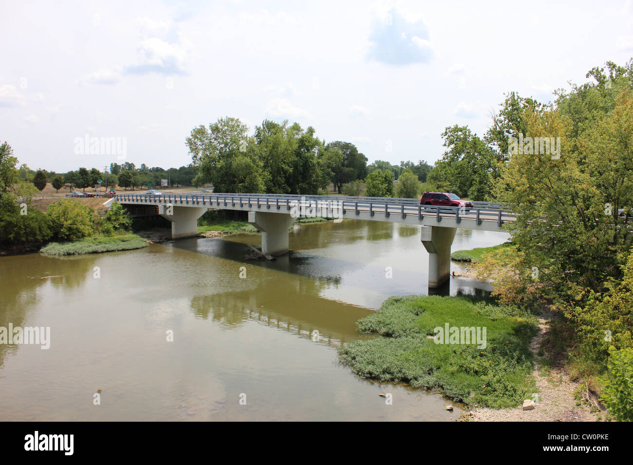 Bridge over a river Stock Photo - Alamy