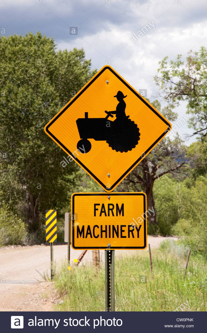 Warning Sign Farm Machinery High Resolution Stock Photography and ...