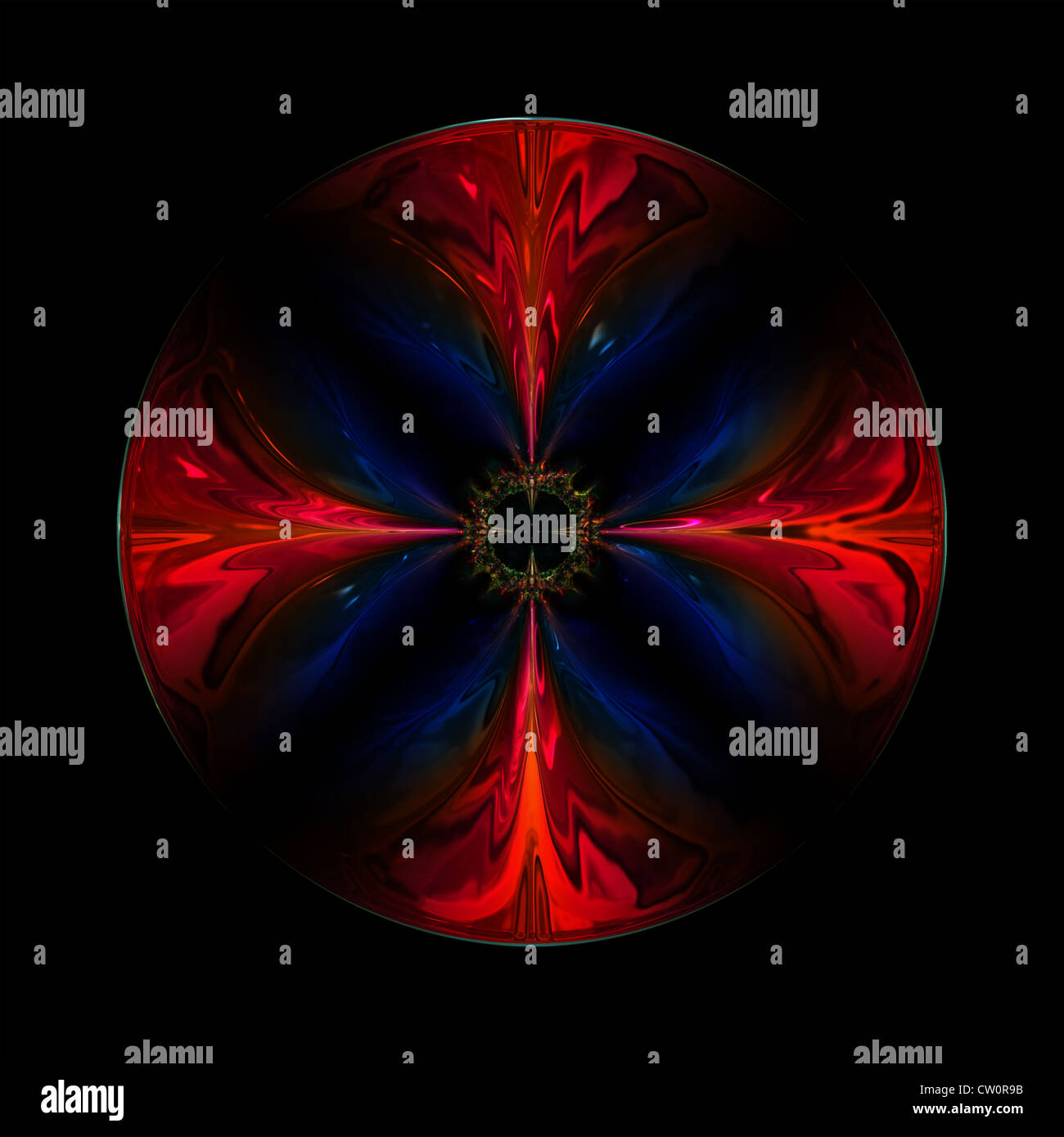 Abstract illustrated glass object Stock Photo - Alamy