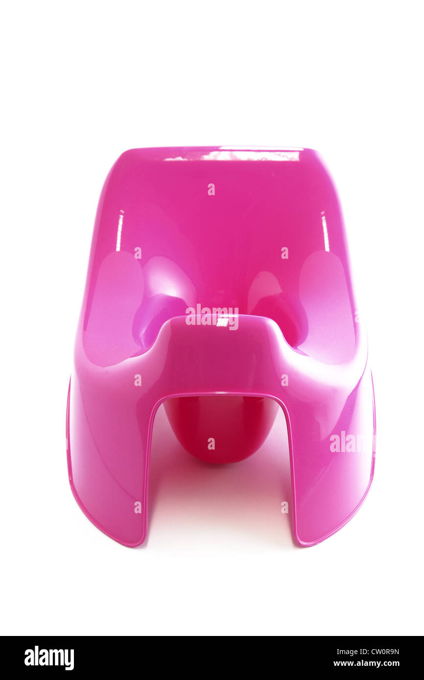 Pink plastic potty Stock Photo - Alamy
