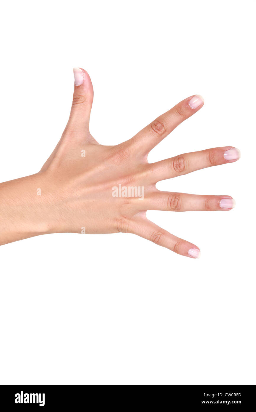 Hand with fingers splayed hi-res stock photography and images - Alamy