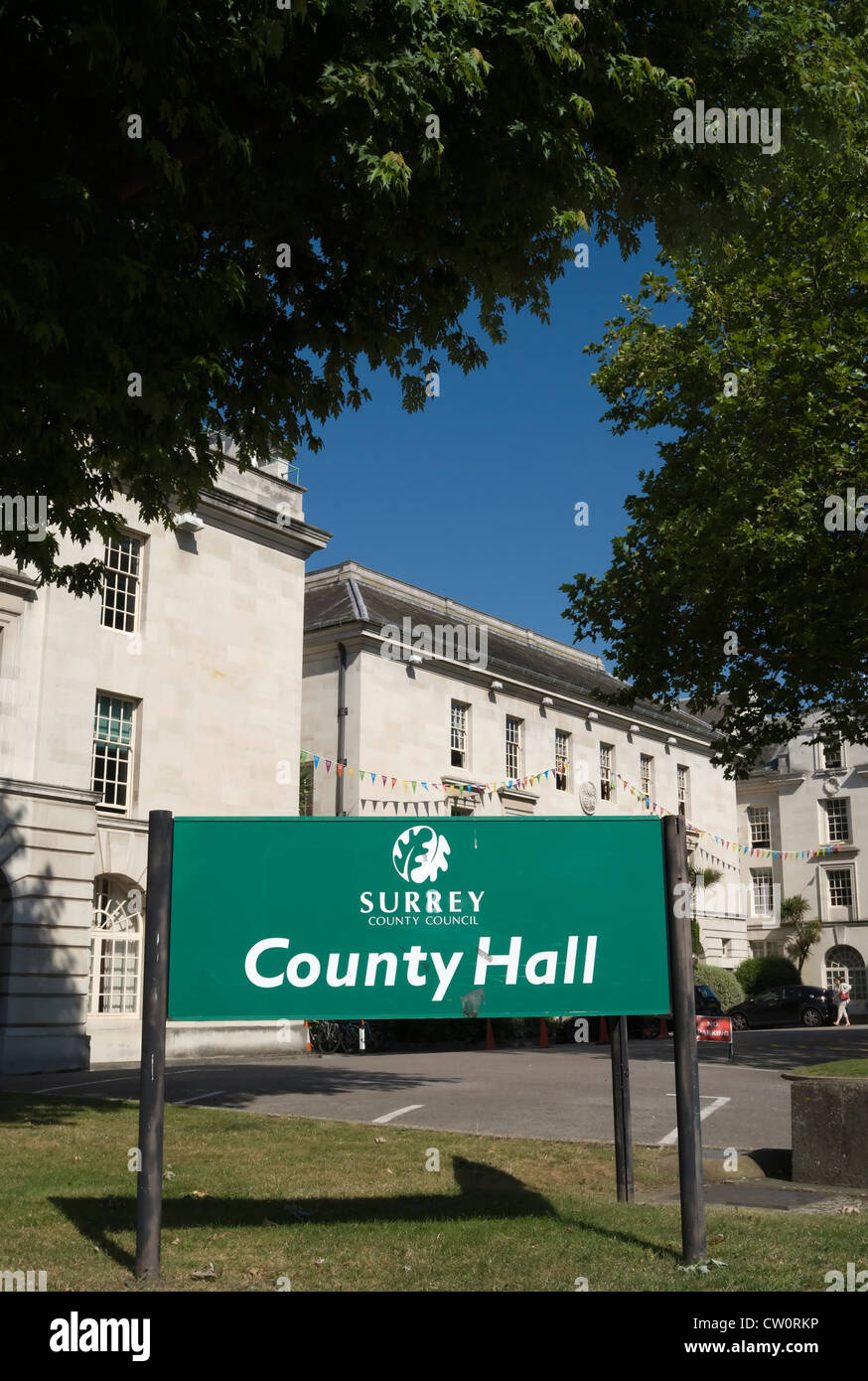 surrey county hall sign, kingston upon thames, england Stock Photo - Alamy