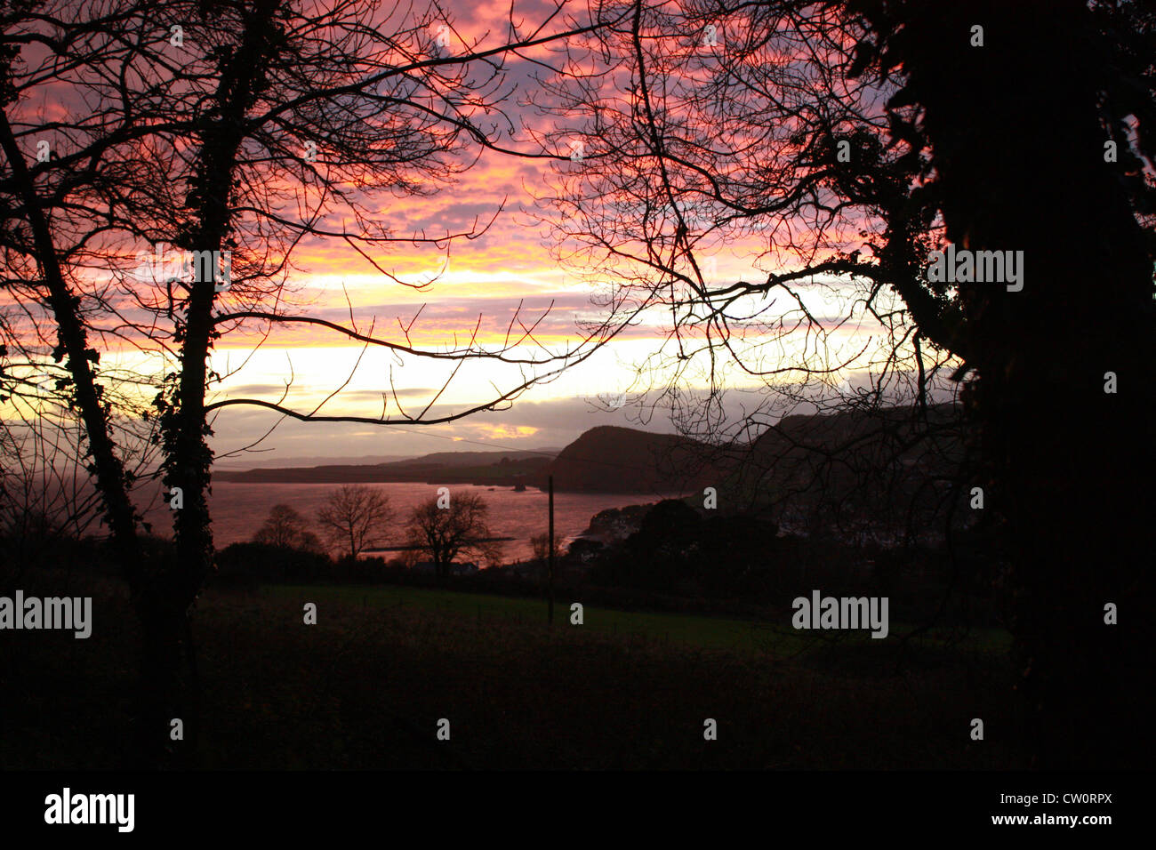 Salcombe sunset hi-res stock photography and images - Alamy