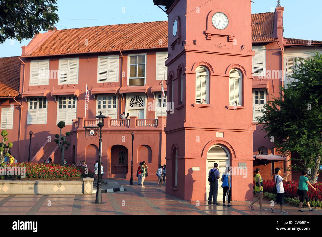 Melaka Clock Tower and Stadhuys Stock Photo - Alamy