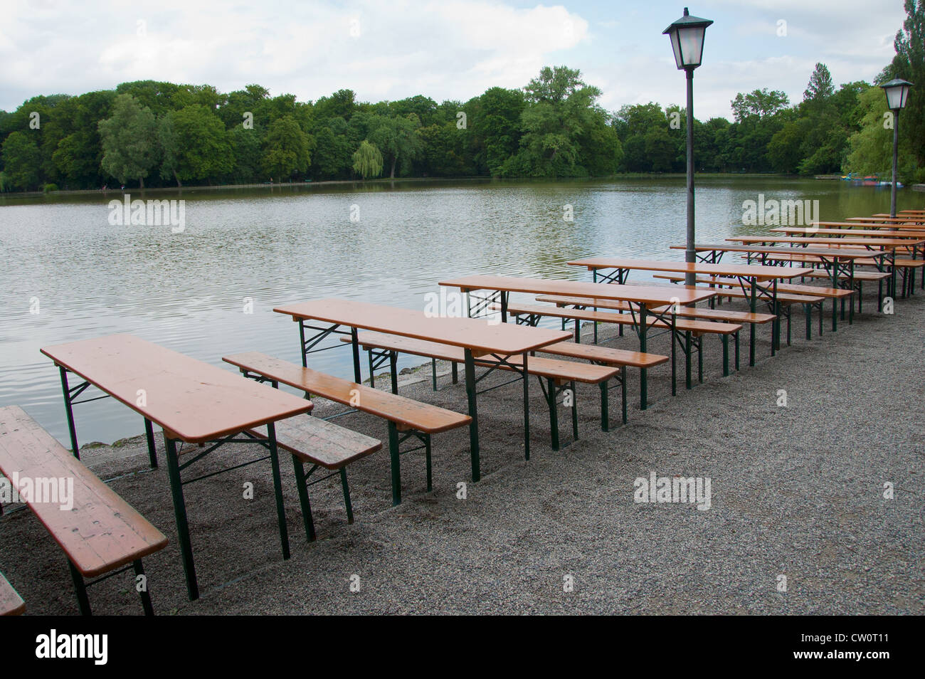 Empty beer tables hi-res stock photography and images - Alamy