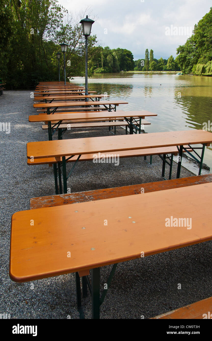 Empty beer tables hi-res stock photography and images - Alamy