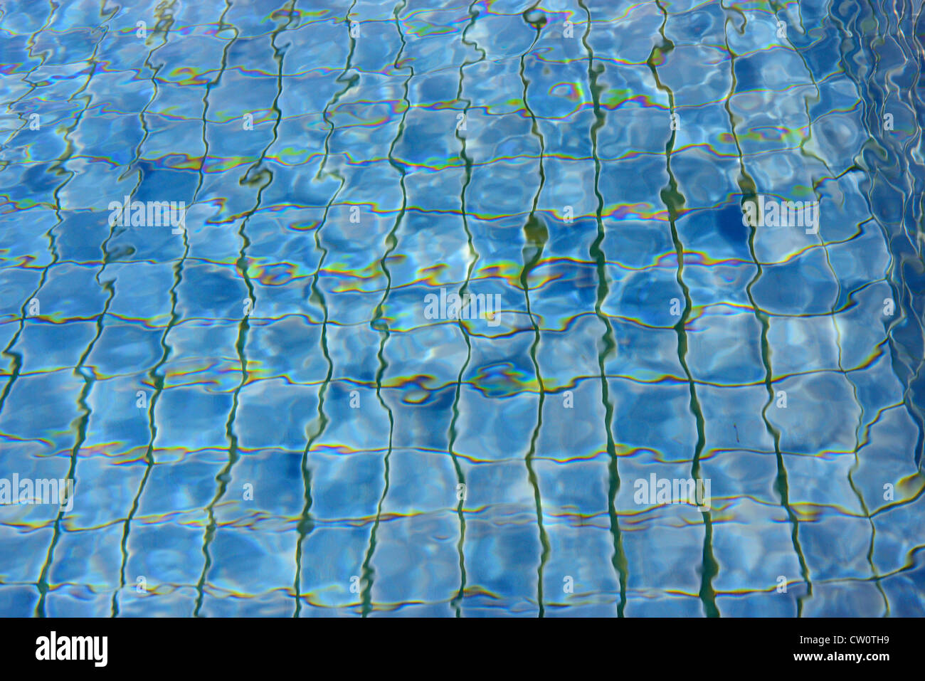 background made of a close-up of pool water reflect with light Stock ...