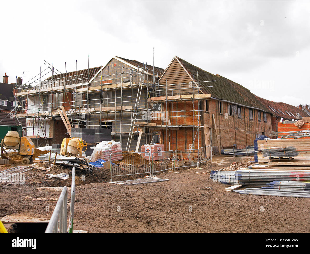 Housing under construction Stock Photo - Alamy