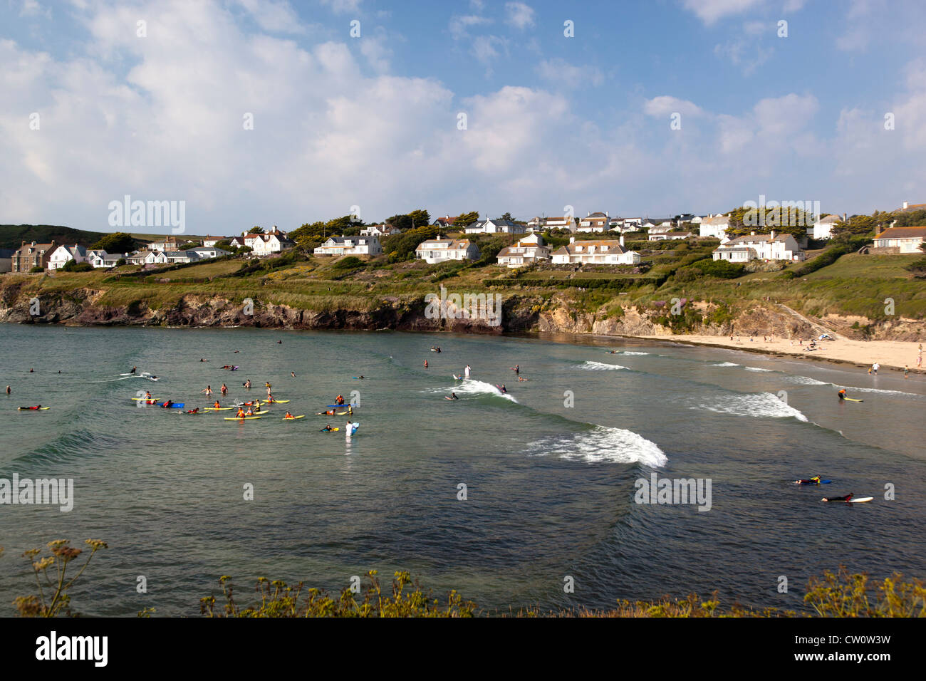 Surf School at Portreath Stock Photo - Alamy
