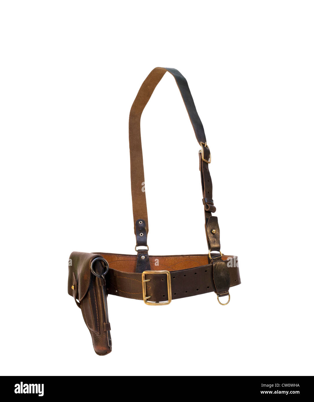 Officer sword belt-is isolated on the white Stock Photo - Alamy