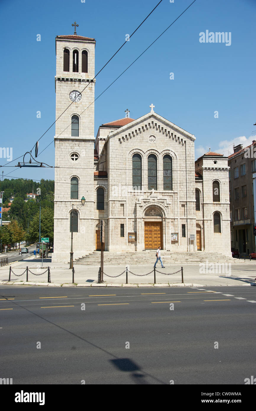 Crkva Svetog Josipa - Saint Joseph catholic church in Sarajevo Stock ...