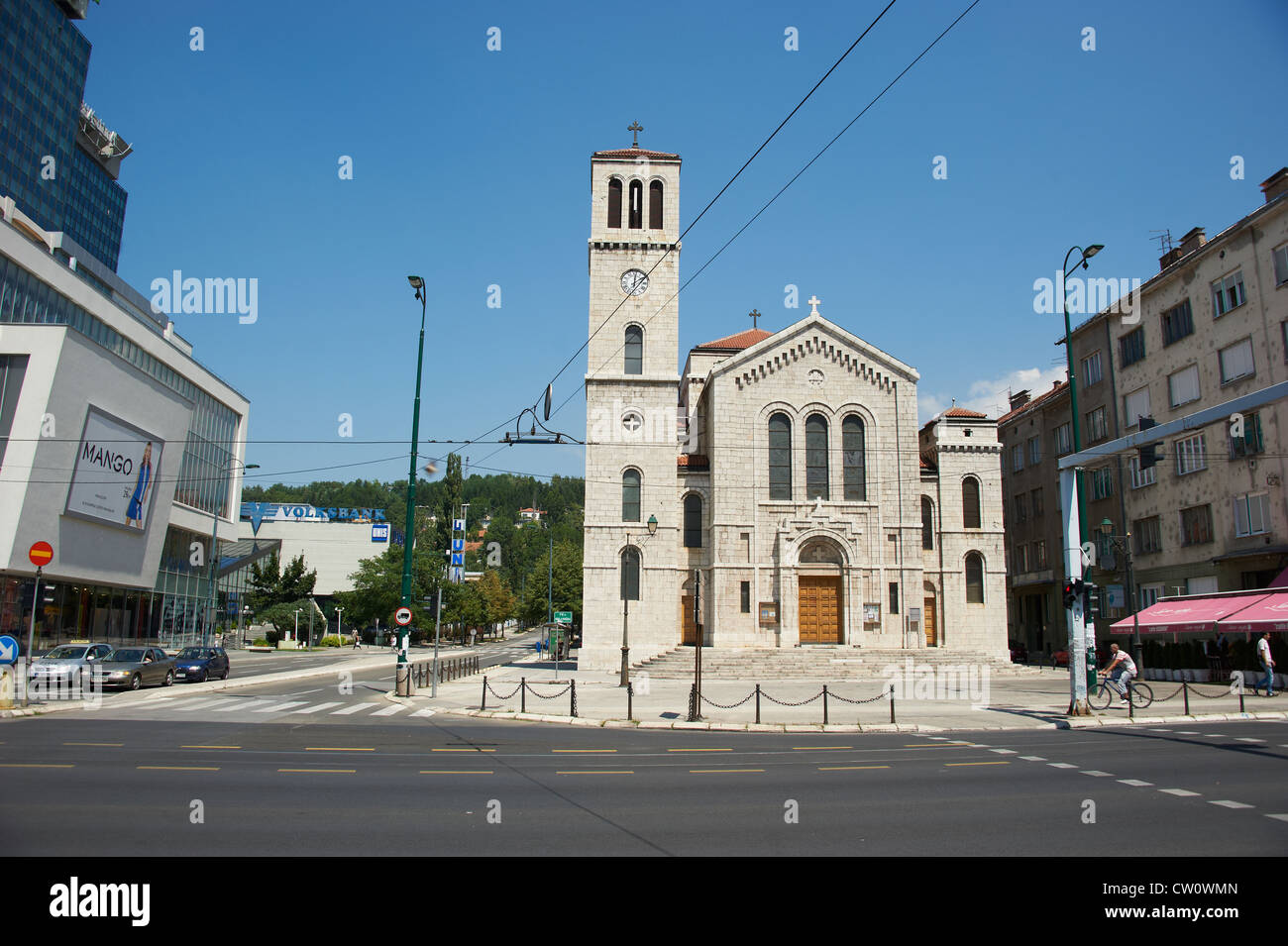 Crkva Svetog Josipa - Saint Joseph catholic church in Sarajevo Stock ...