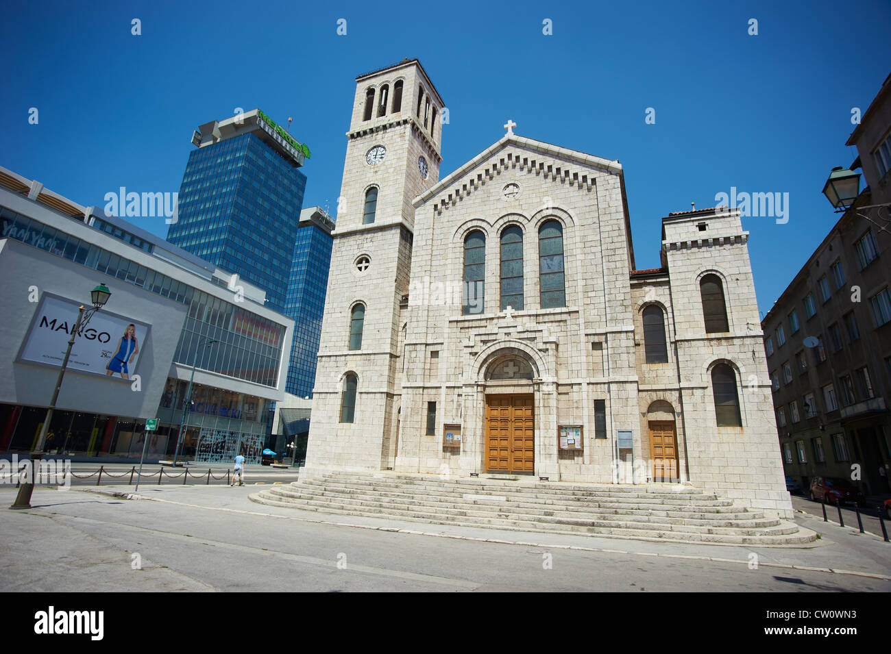 Crkva Svetog Josipa - Saint Joseph catholic church in Sarajevo Stock ...