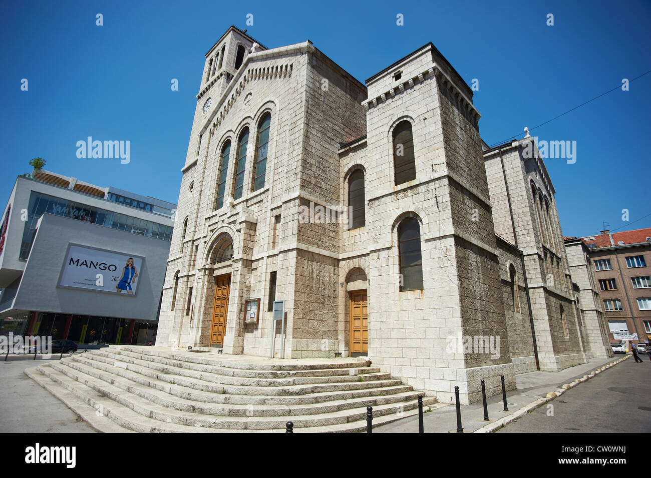 Crkva Svetog Josipa - Saint Joseph catholic church in Sarajevo Stock ...