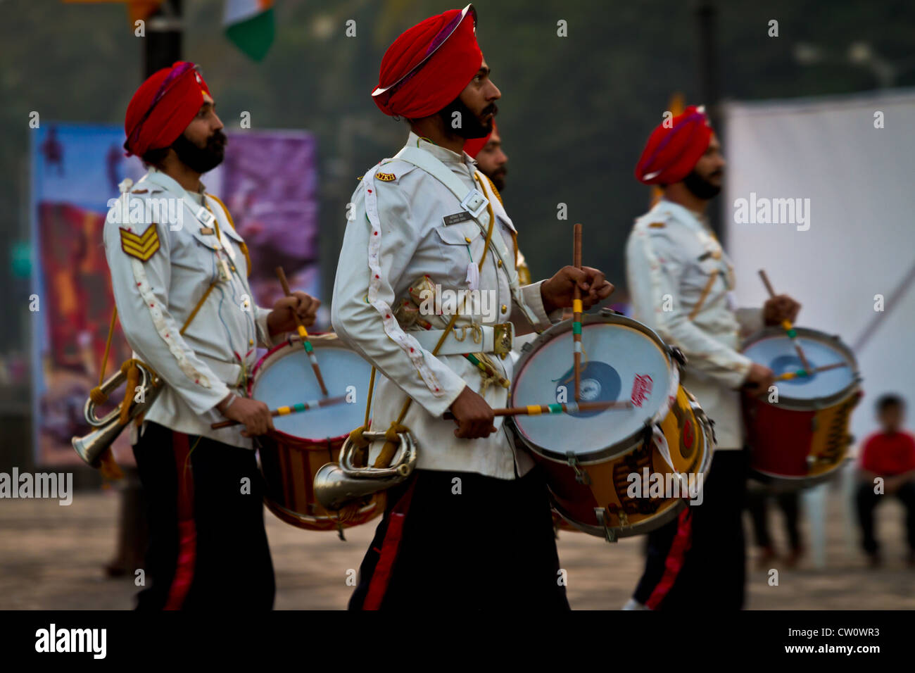 Sikh guards on parade near the Gateway to India Stock Photo - Alamy