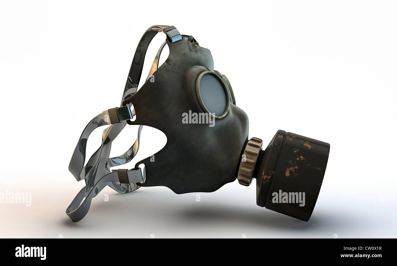 gas mask isolated on white background Stock Photo - Alamy