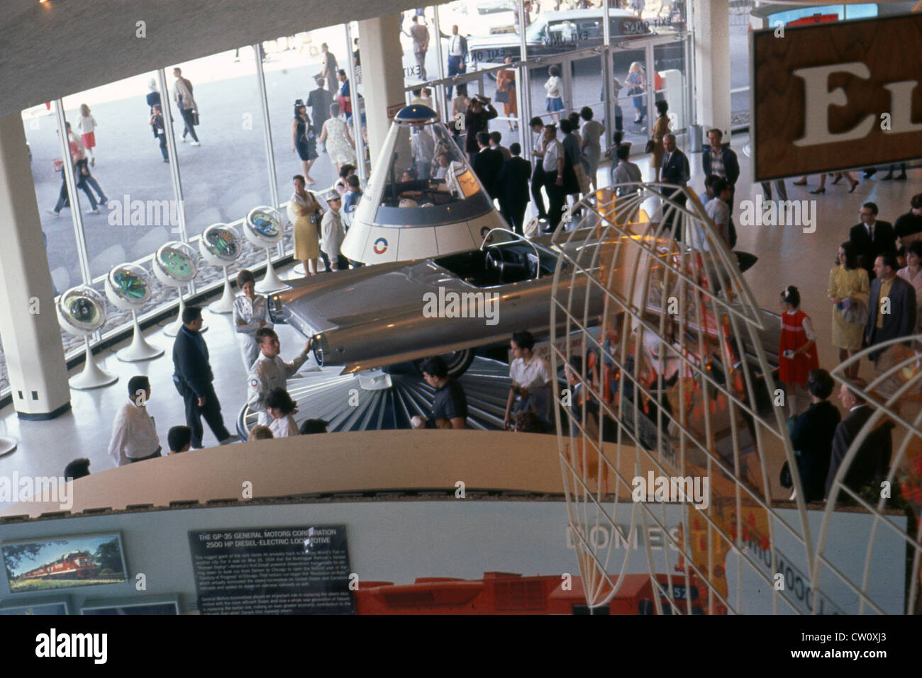 Original photograph taken in 1964. 1964 New York World's Fair, interior ...