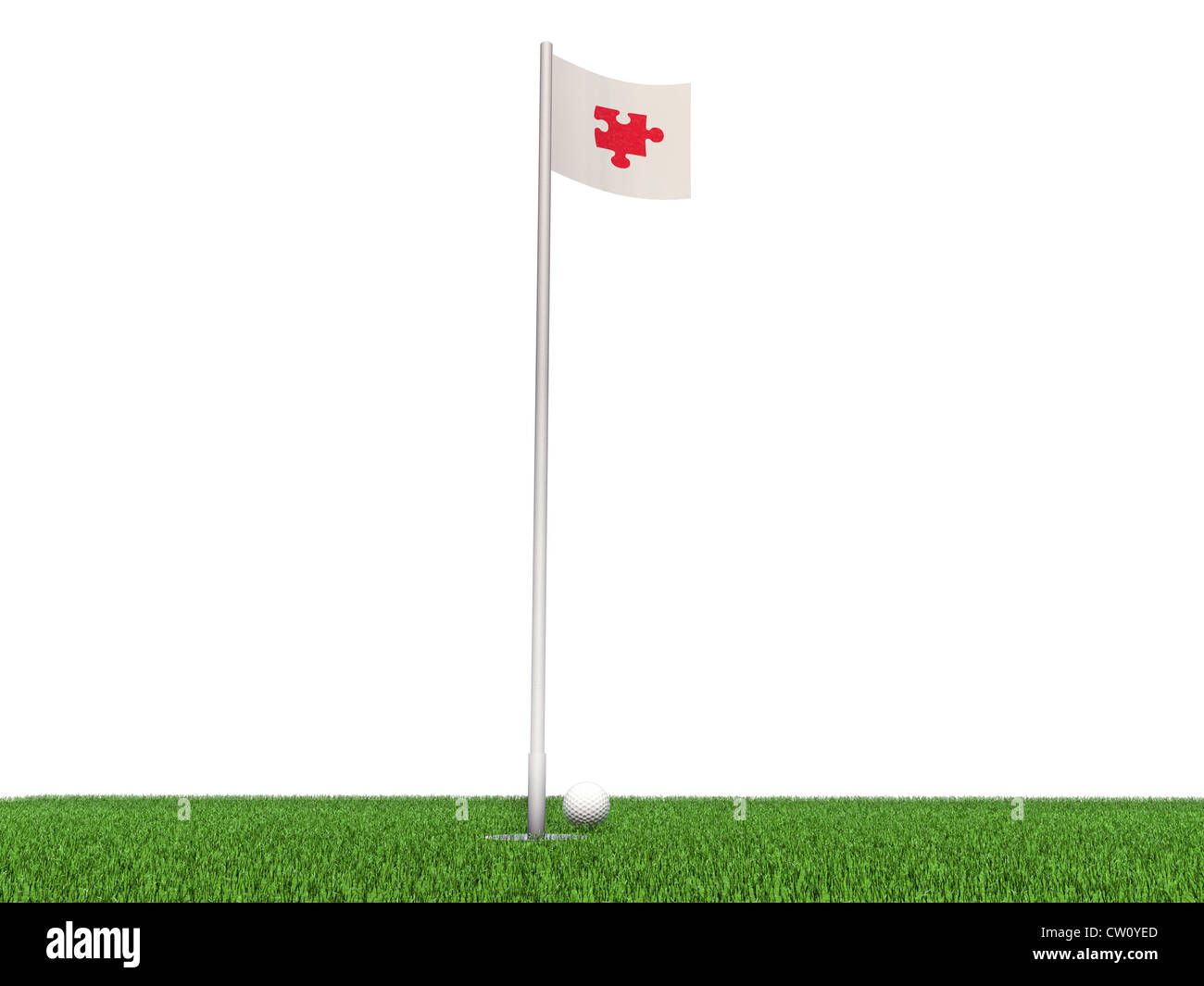 golf course isolated on white background Stock Photo - Alamy