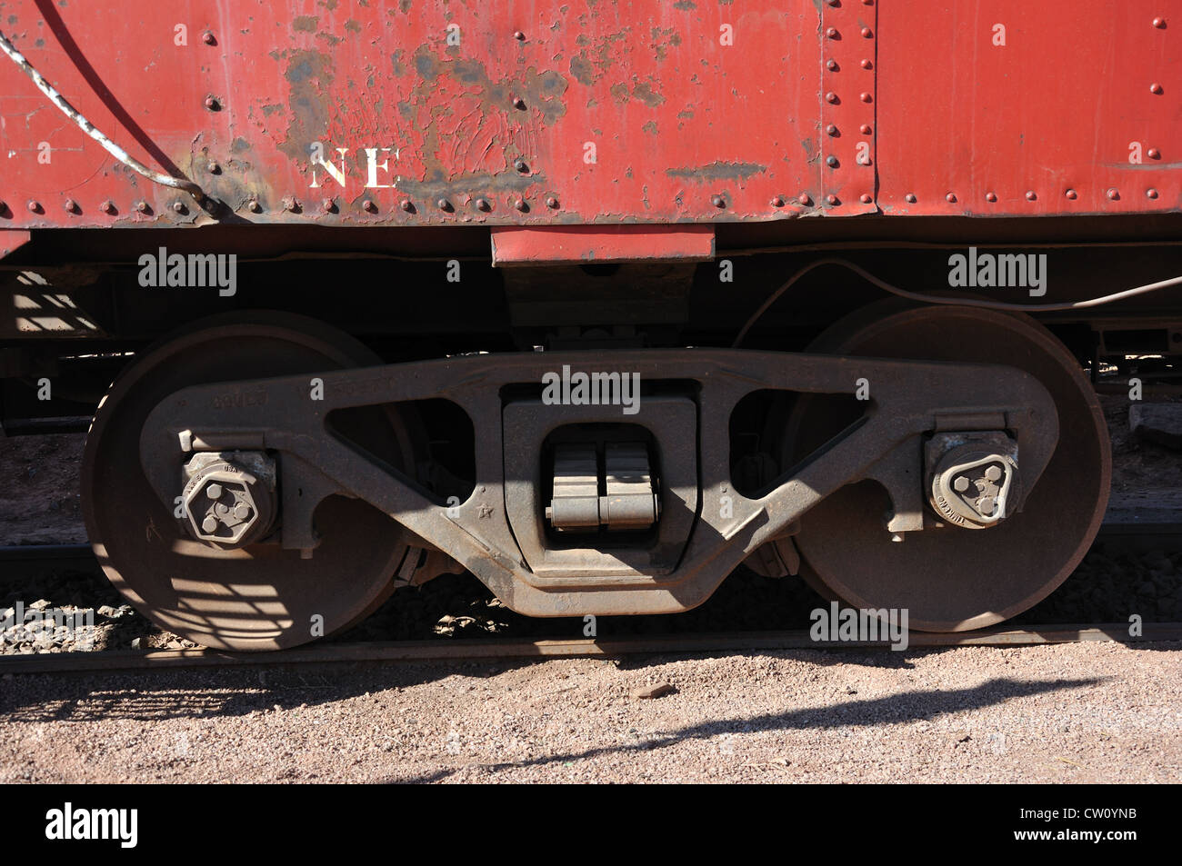 Old train wheels Stock Photo - Alamy