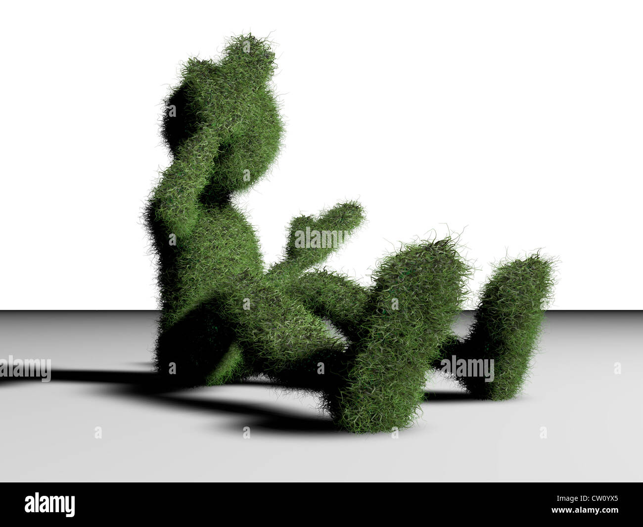 grass man isolated on white background Stock Photo - Alamy