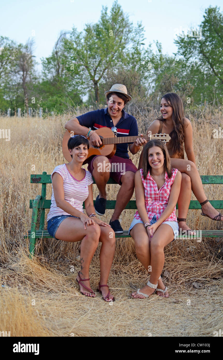 Spanish girls at party hi-res stock photography and images - Alamy