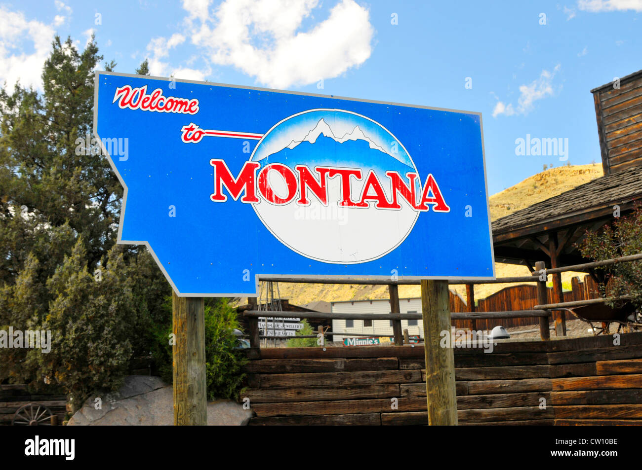Welcome To Montana Sign High Resolution Stock Photography and Images ...