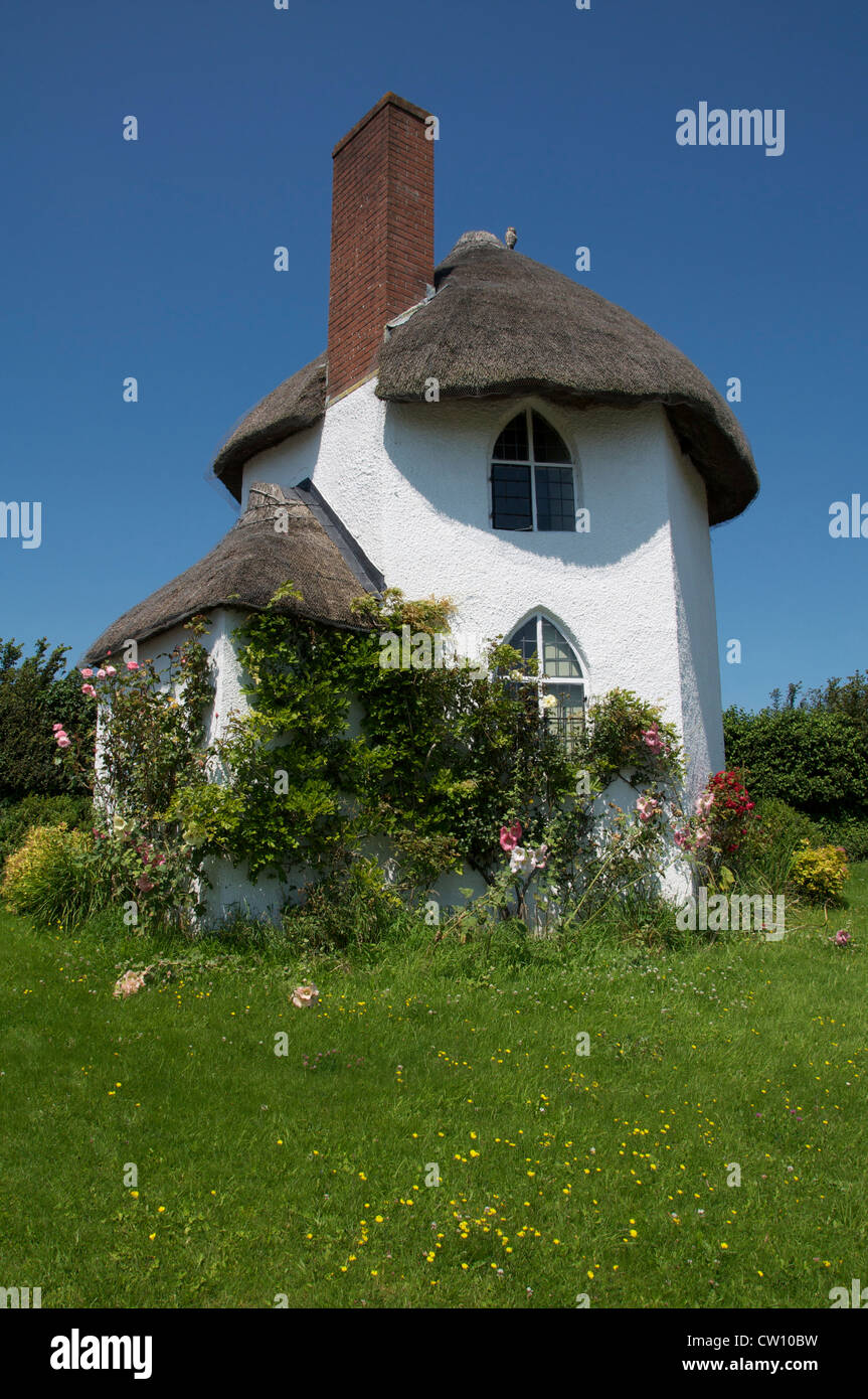This funny little thatched cottage at Stanton Drew in Somerset is ...