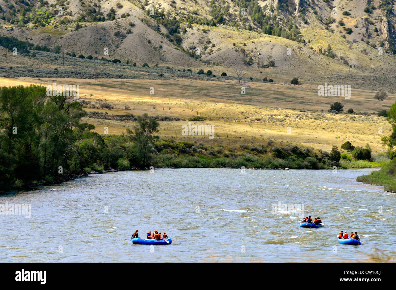 Yellowstone river raft hi-res stock photography and images - Alamy