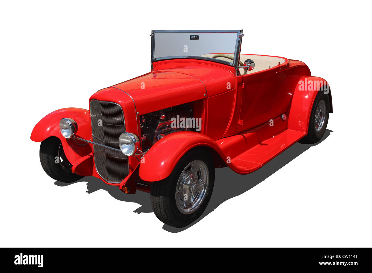 Auto- Red Roadster Stock Photo - Alamy