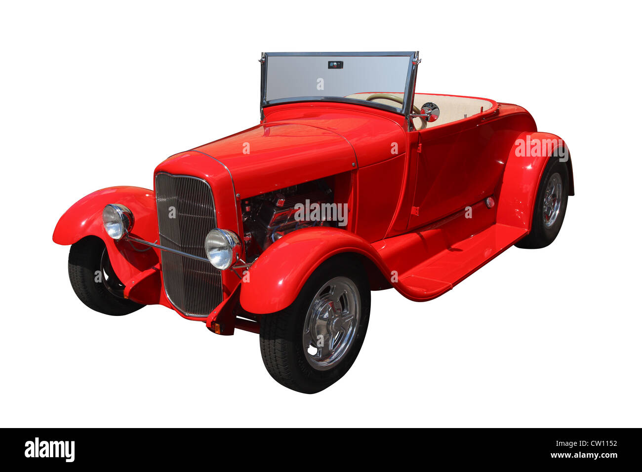 Red classic roadster Cut Out Stock Images & Pictures - Alamy