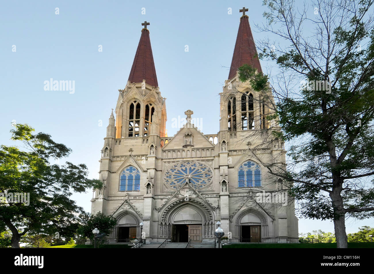 Catholic Cathedral of St. Helena Montana MT US Stock Photo - Alamy