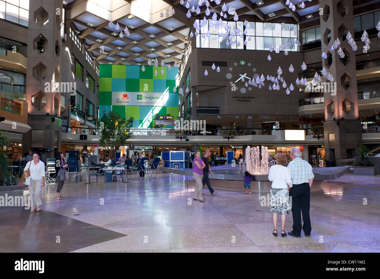 Inside Complexe Desjardins, downtown Montreal Stock Photo - Alamy