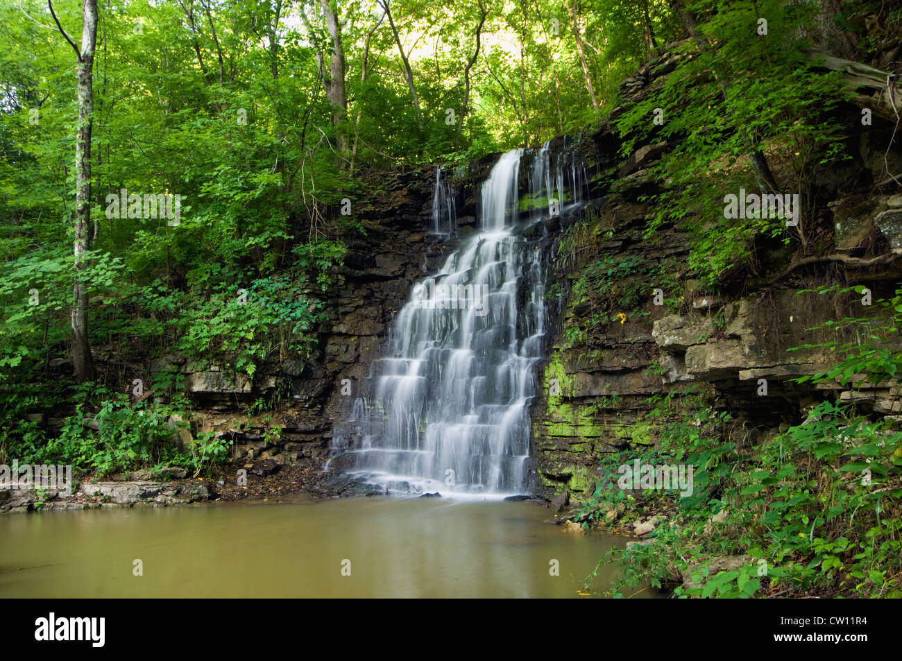 Hurst Falls in Cove Spring Park in Frankfort, Kentucky Stock Photo - Alamy