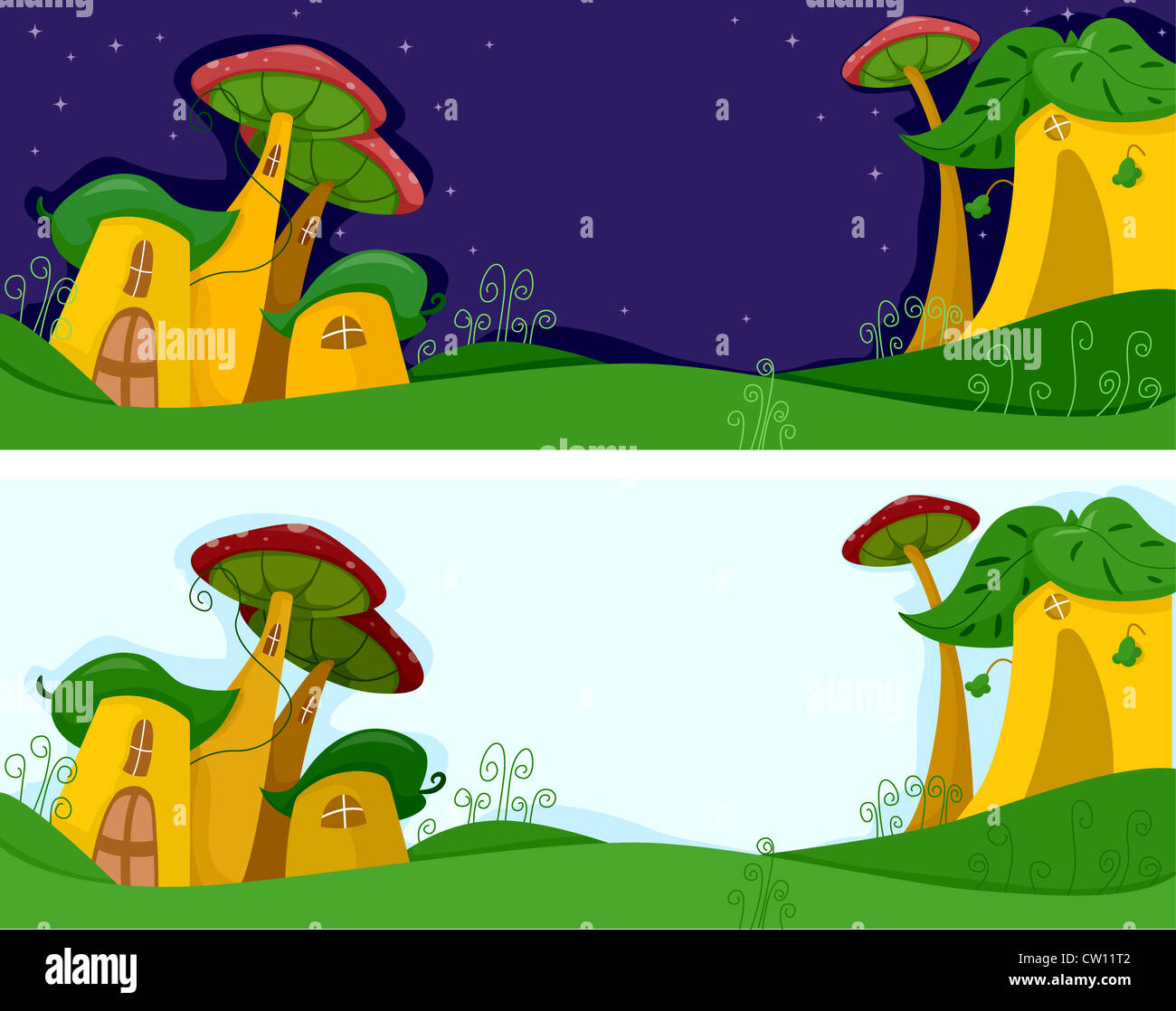 Header Illustration with a Whimsical Theme Stock Photo - Alamy