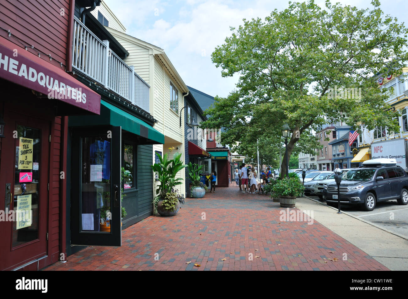 Shopping Street In Newport Rhode High Resolution Stock Photography and ...