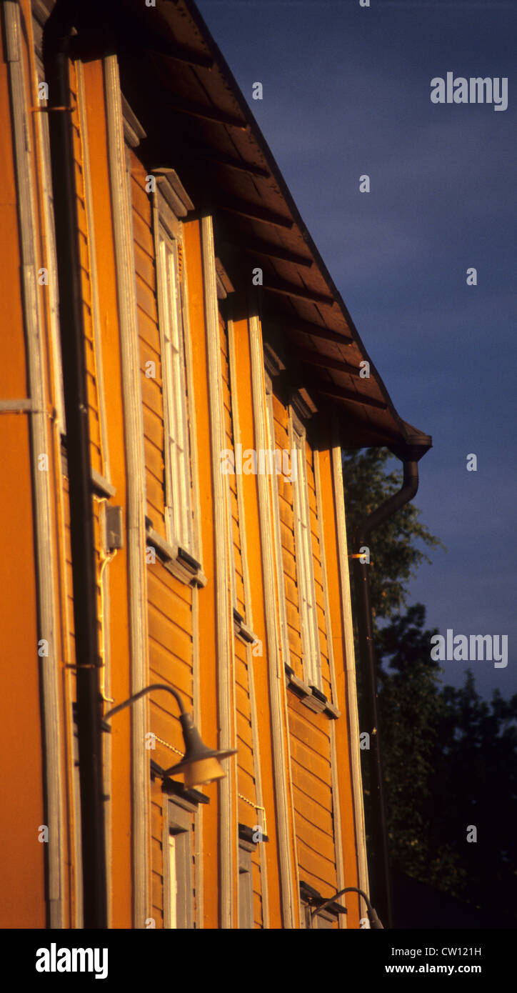 Yellow house, Porvoo, Finland Stock Photo - Alamy