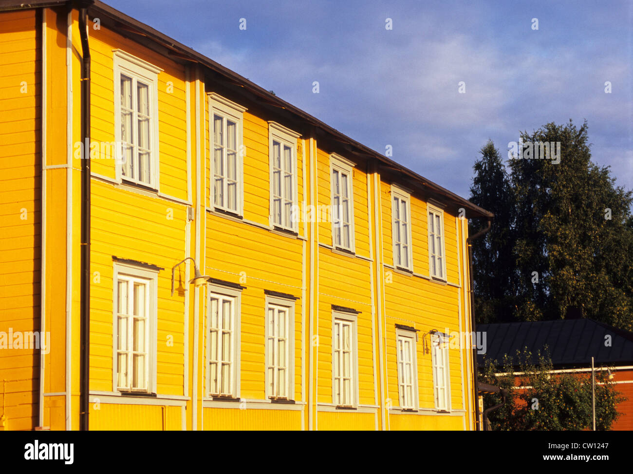Yellow house, Porvoo, Finland Stock Photo - Alamy