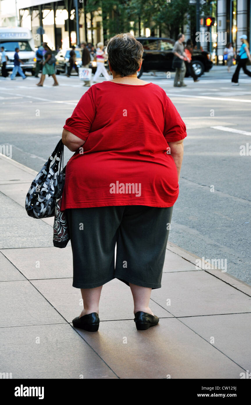 Fat rear view street hi-res stock photography and images - Alamy