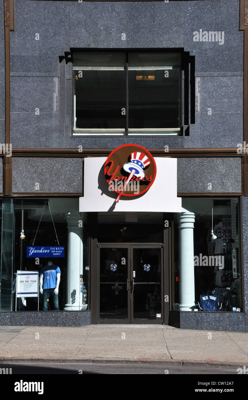 New York Yankees souvenir store, New York City, USA Stock Photo - Alamy